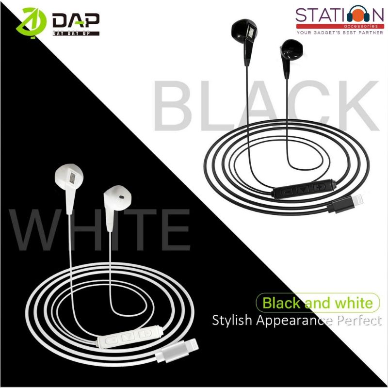 Jual Headset DAP DH-F18 Wired Headset Lightning Connector Earphone ...