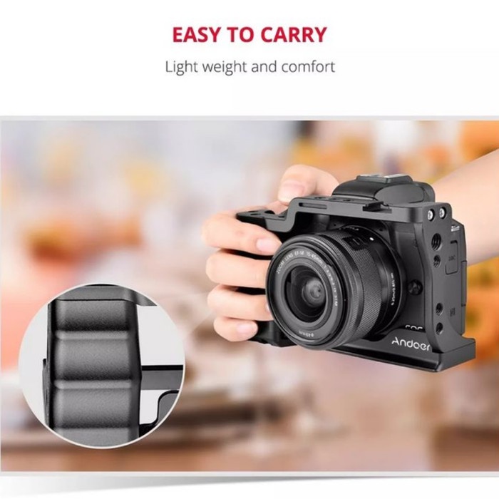 Jual Sta Uurig Rig Cage Stabilizer Hand Grip Kamera Mirrorless Canon ...