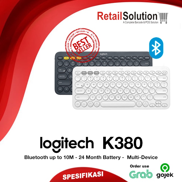 Jual Keyboard Minimalis Wireless Bluetooth - Logitech K380 K-380 Original | Shopee Indonesia