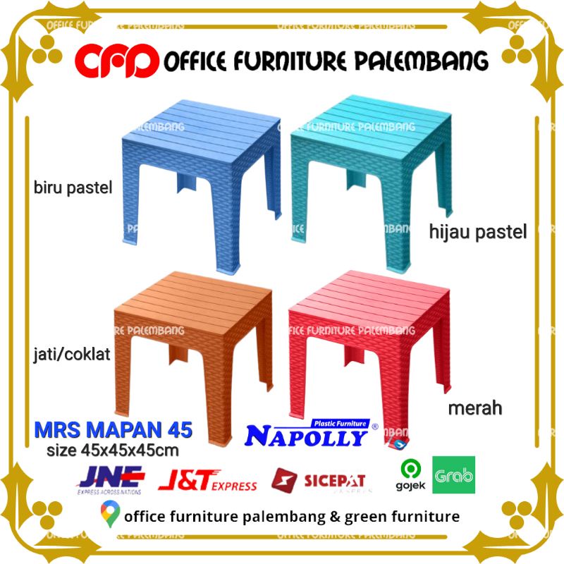 Jual meja teras plastik napolly MRS MAPAN 45 meja tamu meja outdoor ...
