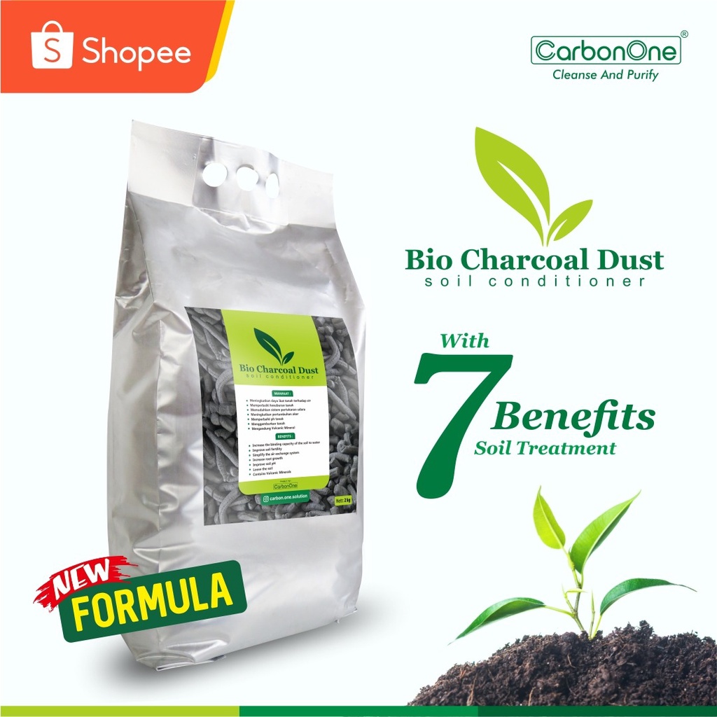 Jual PUPUK ORGANIK TANAMAN BIO CHARCOAL DUST (Soil Conditioner, New ...