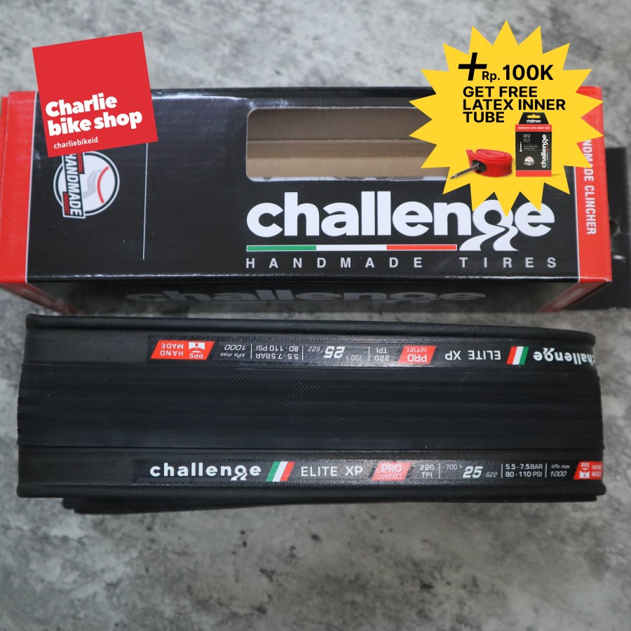 Jual Ban Luar Road Challenge ELITE XP Handmade Clincher 700c Full Black | Shopee Indonesia
