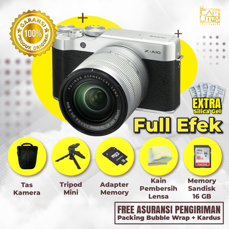 Jual Fujifilm Xa-10 Lensa 16-50mm Fullset Mulus Murah Tinggal Pakai | Shopee Indonesia