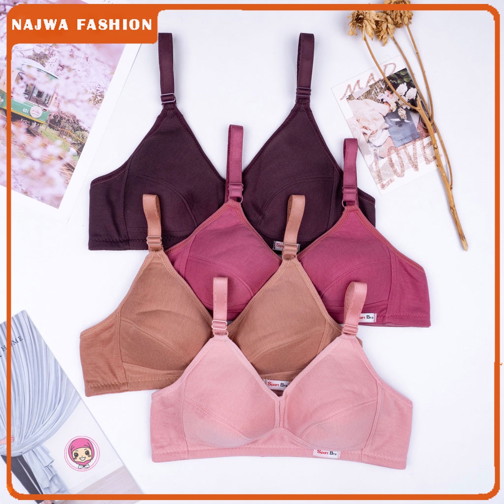 Jual NAJWA - Sport Bra Pakaian Dalam Wanita High Quality Tanpa Kawat ...