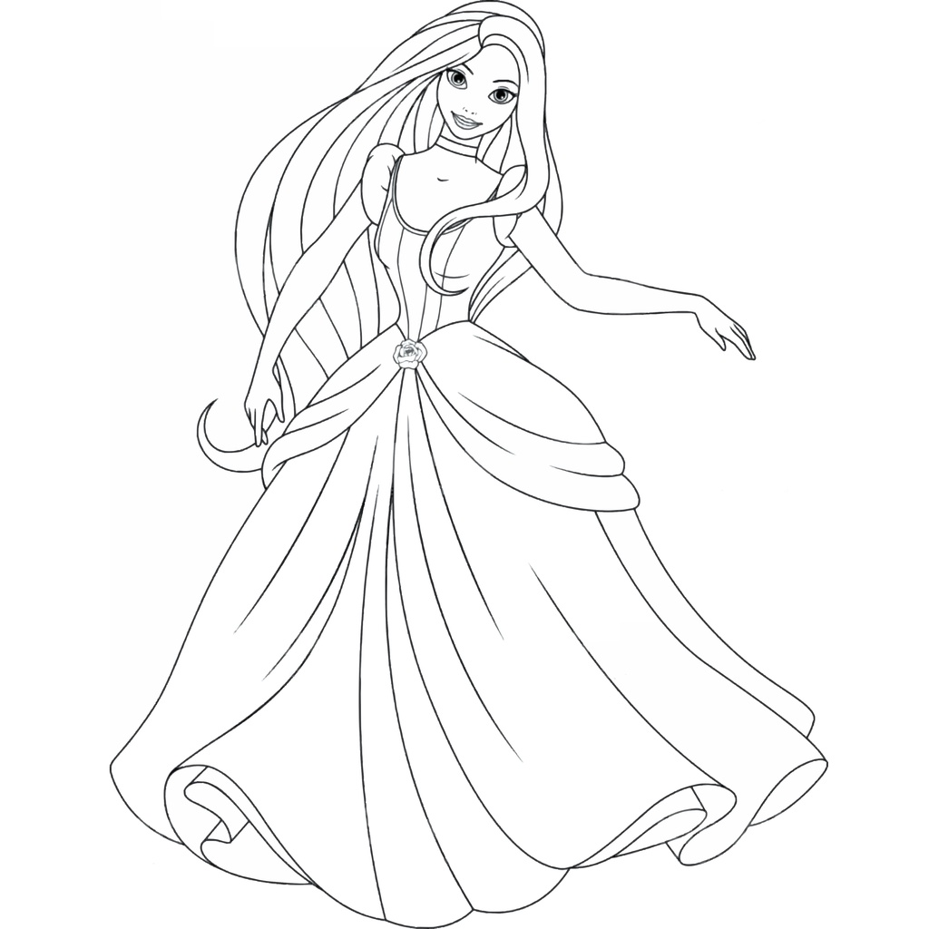 Jual Gambar Sketsa Mewarnai ~ PRINCESS/ Seketsa Lukis / Drawing Sketch ...