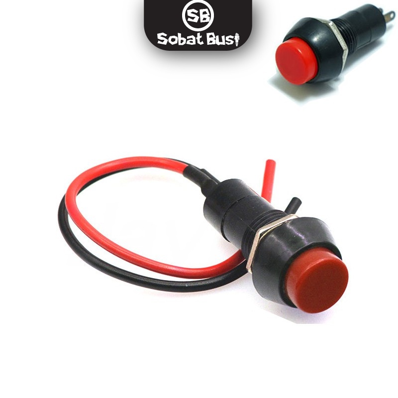 Jual SAKLAR BULAT PUSH BUTTON ON OFF BULAT SAKLAR MOTOR SWITCH MOBIL ...
