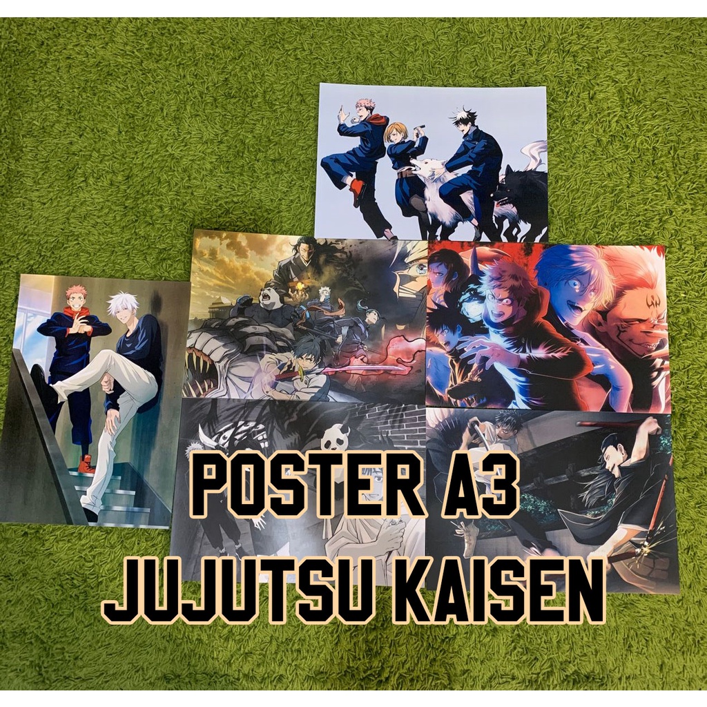Jual Poster Anime Jujutsu Kaisen ukuran A3 | Shopee Indonesia