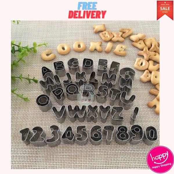 Jual Cetakan Huruf dan Angka Stainless Steel Untuk Memotong Buah dan ...