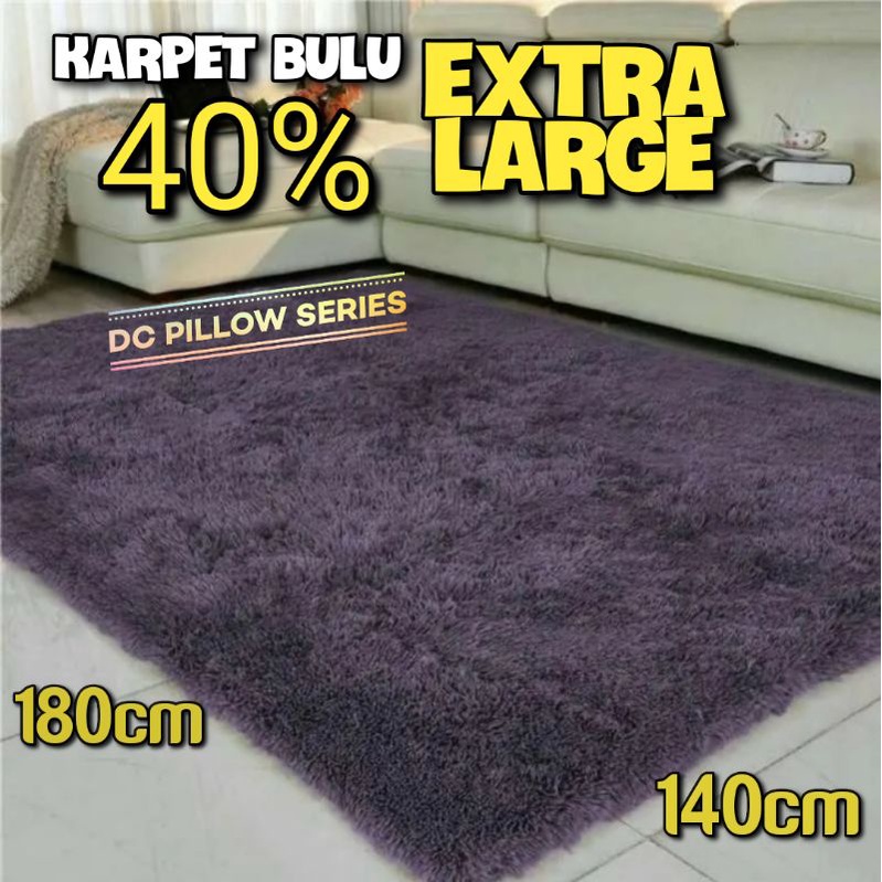 Jual KARPET BULU (140 x 180 tebal 5cm) "MURAH, NYAMAN,EMPUK, LEMBUT ...