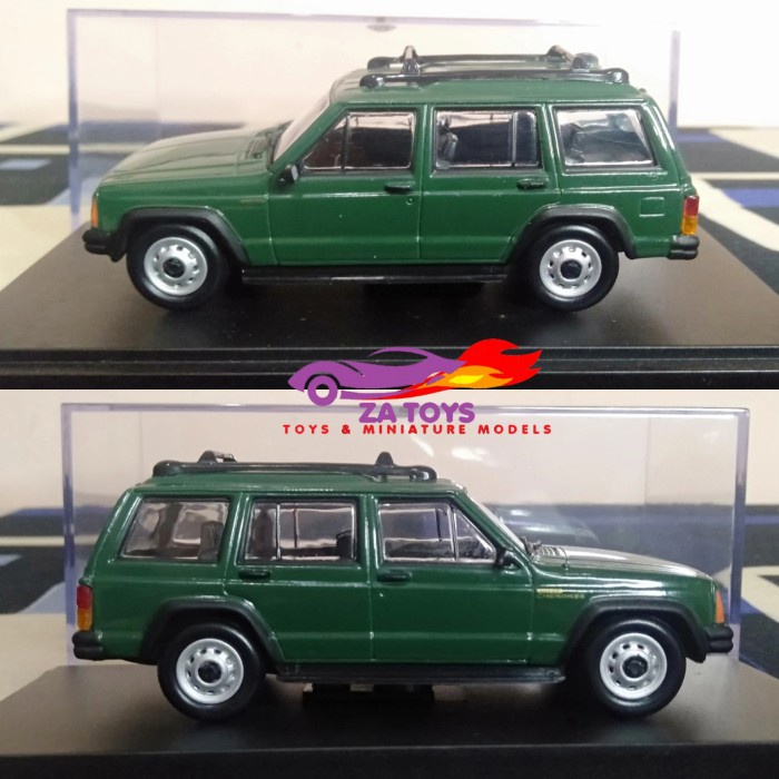 Jual Diecast Jeep Cherokee XJ Hijau by Universal Hobbies Skala 1:43 ...