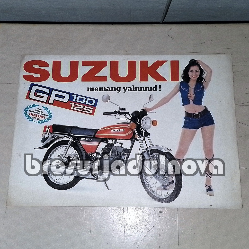 Jual [NEGO] Brosur Jadul Motor Suzuki GP100 & GP125 1978 Koleksi ...