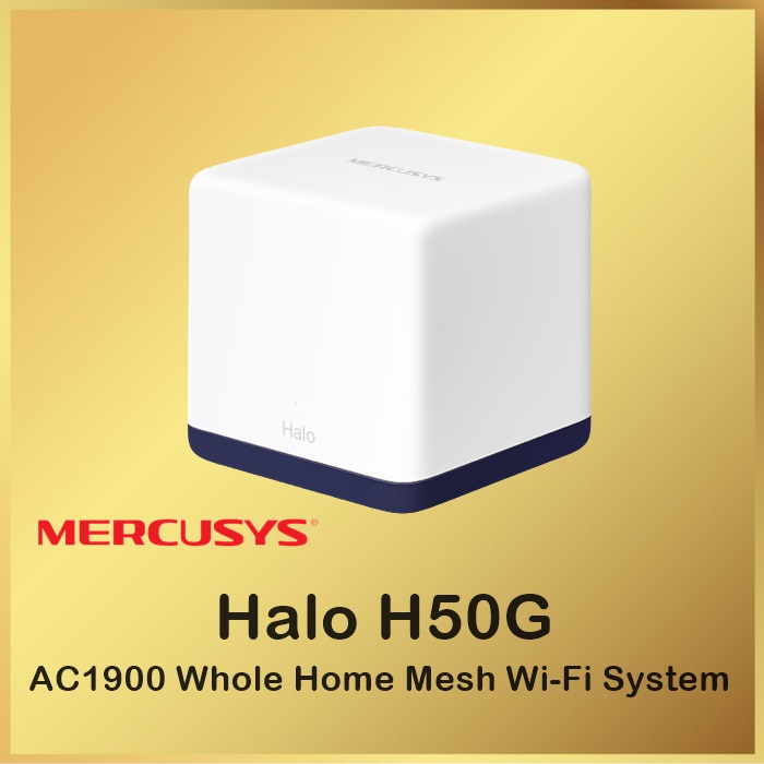 Jual Mercusys Halo H50G AC1900 Dual Band Gigabit Whole Mesh Router H ...