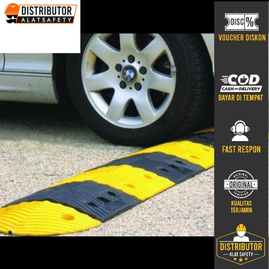 Jual polisi tidur karet Rubber Speed Bump Hitam Kuning - Polisi Tidur ...