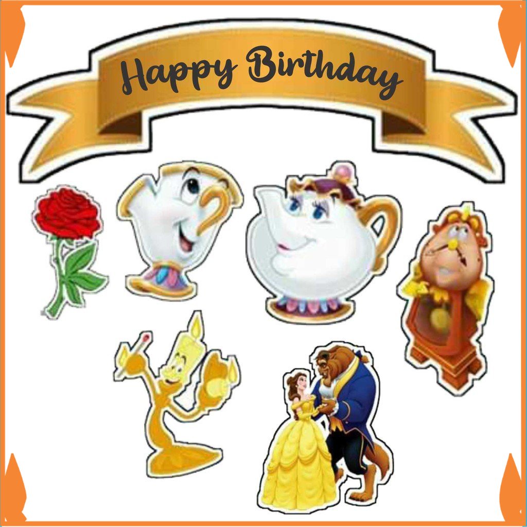 Jual TOPPER KUE TOPER CAKE ULANG TAHUN / HIASAN KUE PRINCESS BELLE Toko ...