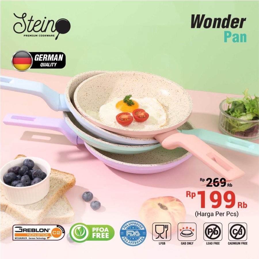 Jual wajan stein wonder pan 20cm | Shopee Indonesia
