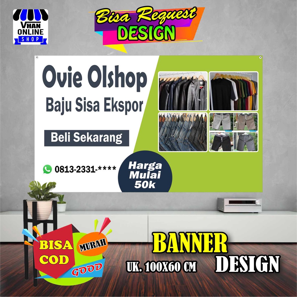 Jual Spanduk Banner Olshop, Jualan Pakaian, Jualan Baju Keren, Murah ...