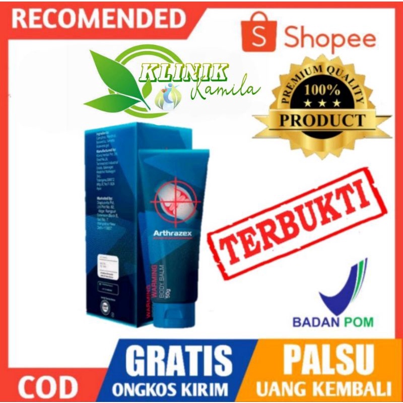Jual ARTHRAZEX Original Obat Nyeri Sendi Tulang Yang Kaku Bpom | Shopee ...