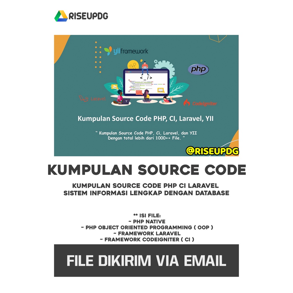 Jual Kumpulan Source Code PHP CI LARAVEL Sistem Informasi Lengkap Dengan Database Free Hosting ...