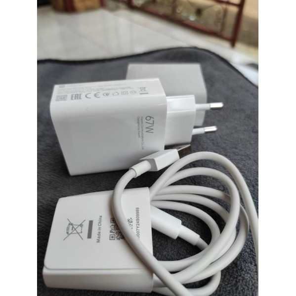 Jual CHARGER 67 watt Original bawaan hp NOTE 11 PRO / POCO F4 / F5 ...