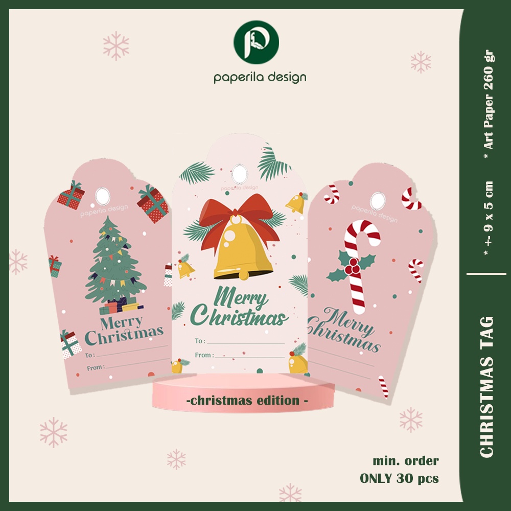 Jual Hangtag Natal | Christmas Tag | Merry Christmas | Kartu Ucapan ...