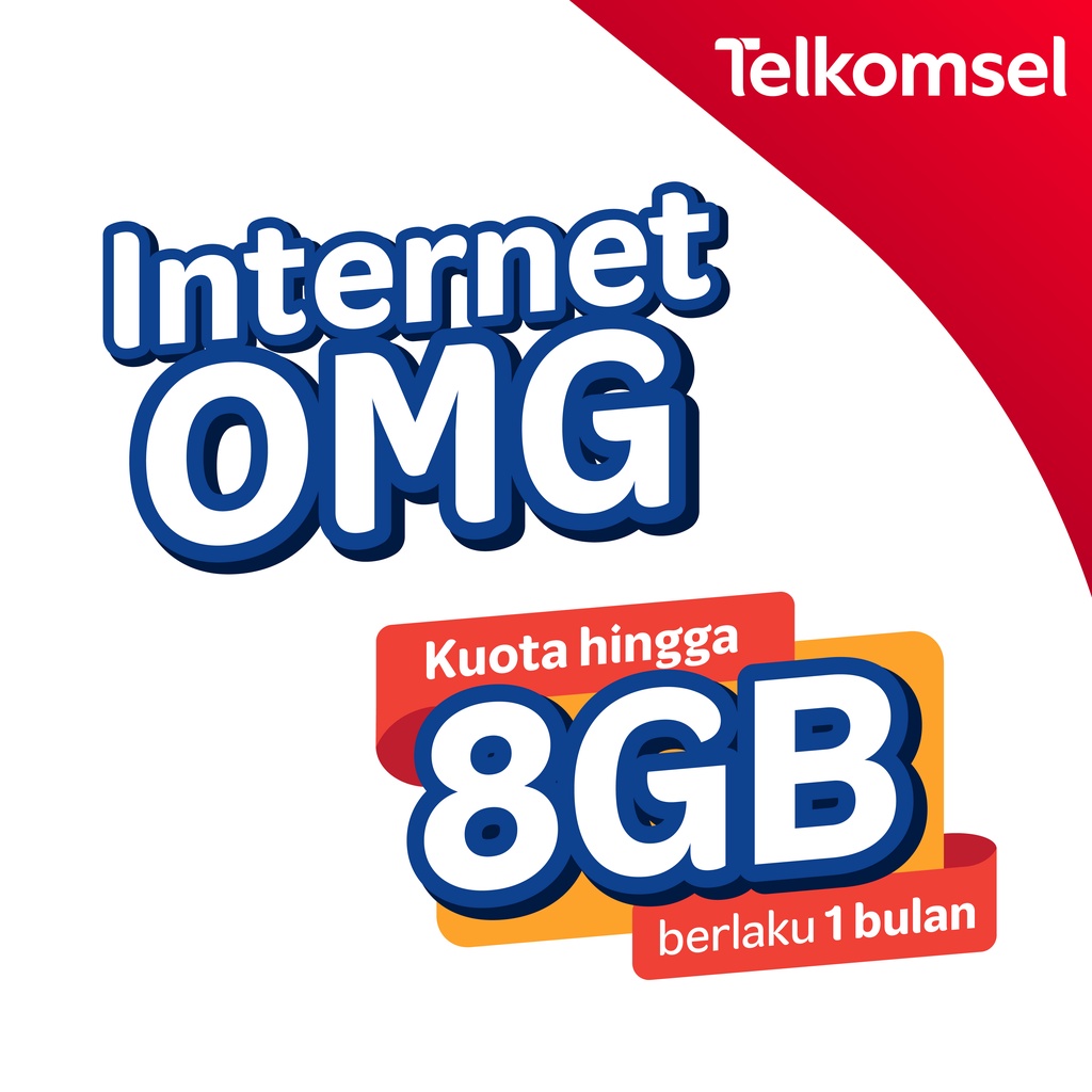 Jual PAKET INTERNET OMG! BULANAN HINGGA 8Gb / 30 HARI | Shopee Indonesia