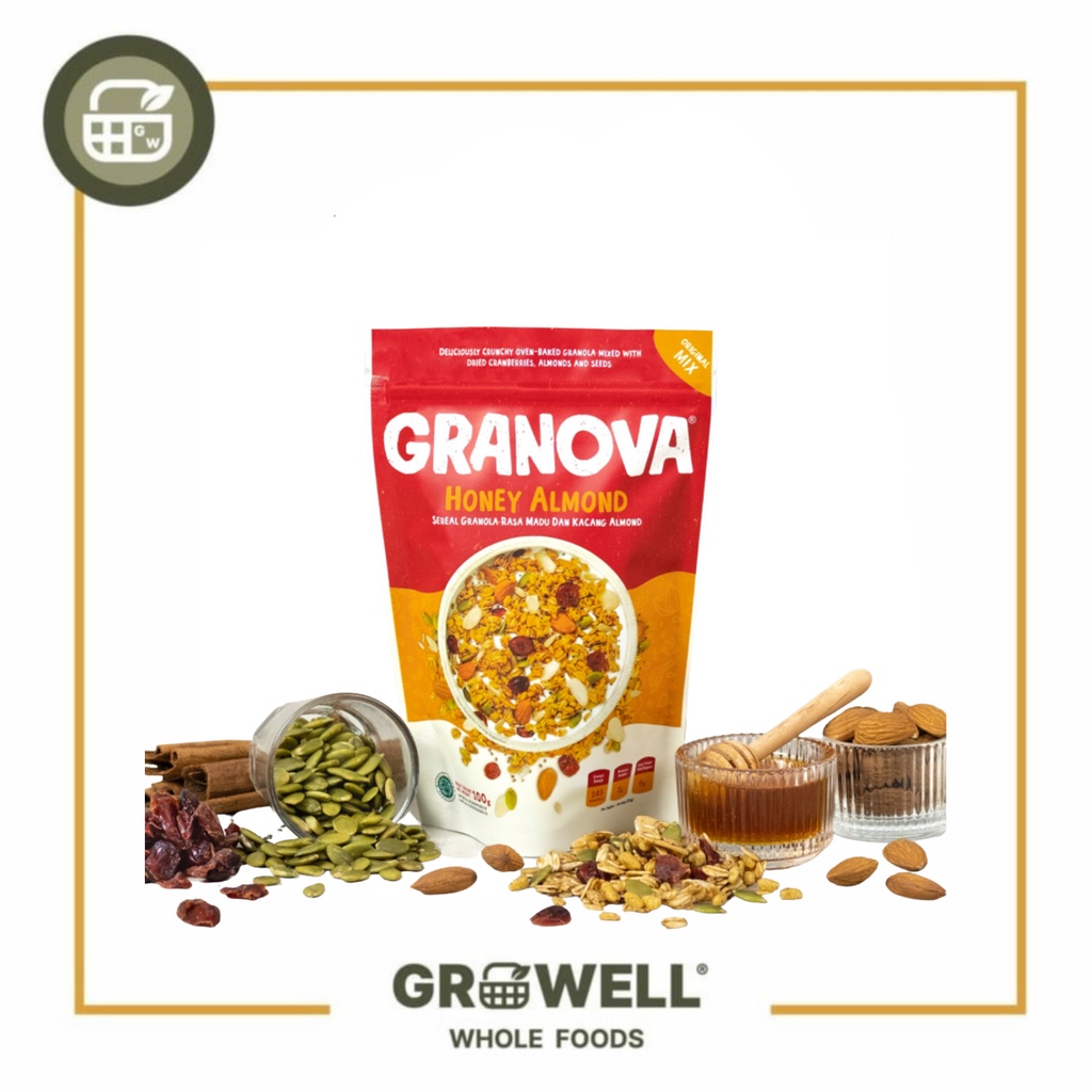 Jual GRANOVA HONEY ALMOND 270GR | Shopee Indonesia
