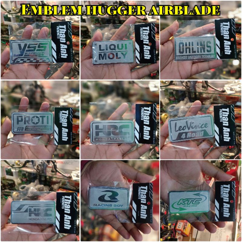 Jual Emblem stainless hugger airblade hrc | Shopee Indonesia