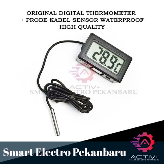 Jual ORIGINAL DIGITAL THERMOMETER LCD dengan PROBE KABEL SENSOR ...