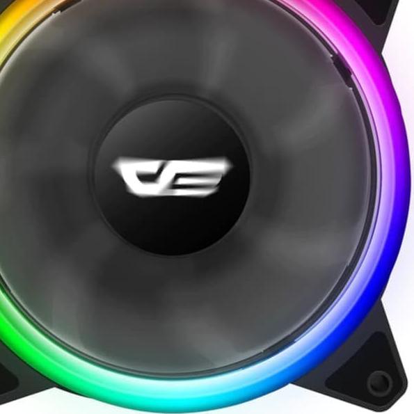 Jual AIGO DR12 PRO RGB Double Ring Fan | Shopee Indonesia