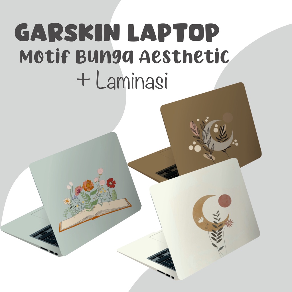 Jual Garskin Stiker Laptop Aesthetic Flower Bunga 10 12 13 14 15 17 ...