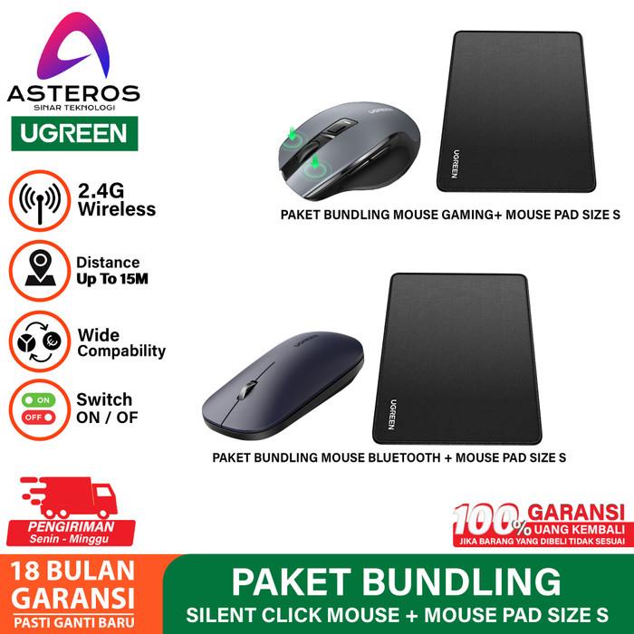 Jual Mouse Wireless Bluetooth 2In1 Koneksi Silent Klik For Komputer ...