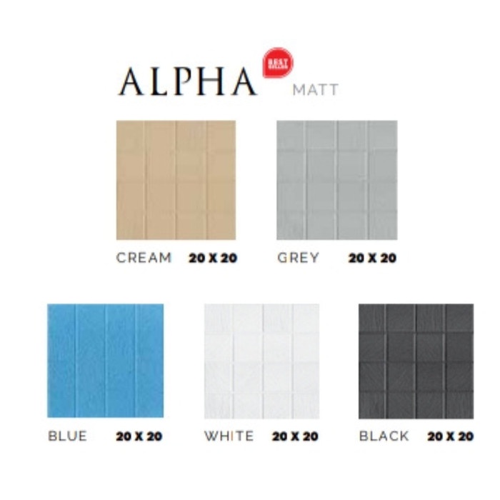 Jual PLATINUM KERAMIK ALPHA 20x20 GRADE A | Shopee Indonesia