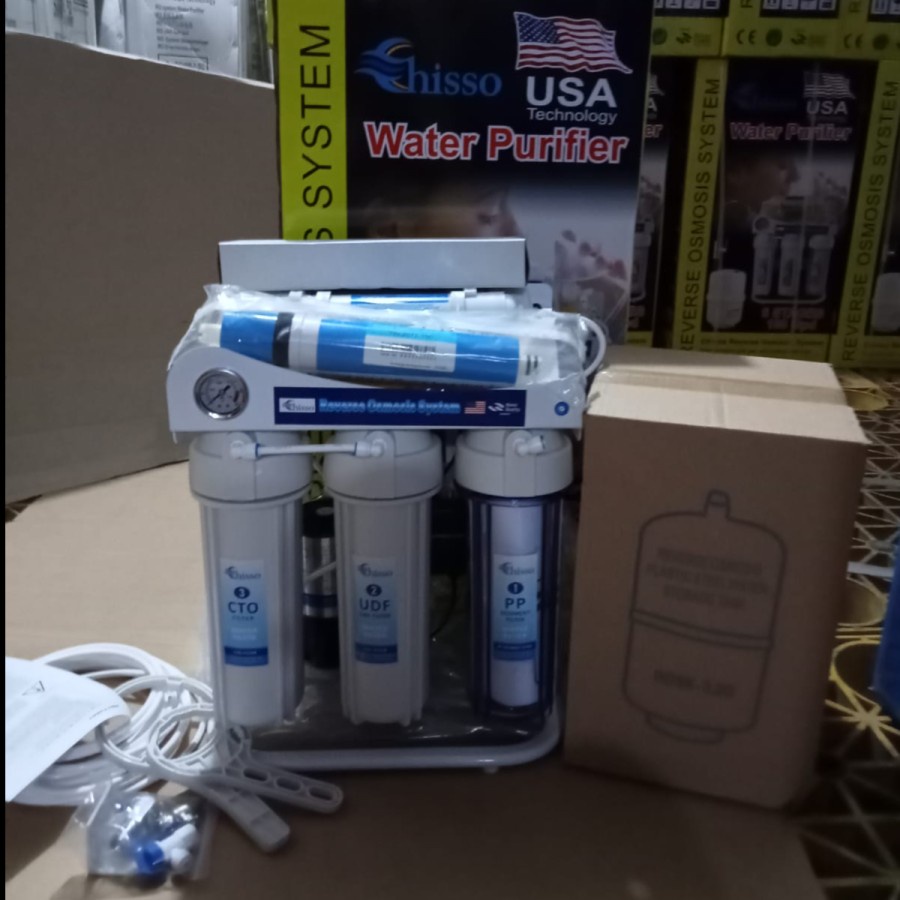 Jual Mesin Reverse Osmosis/ R.O CHISSO 100 GPD Tipe Standing 6 Steps ...