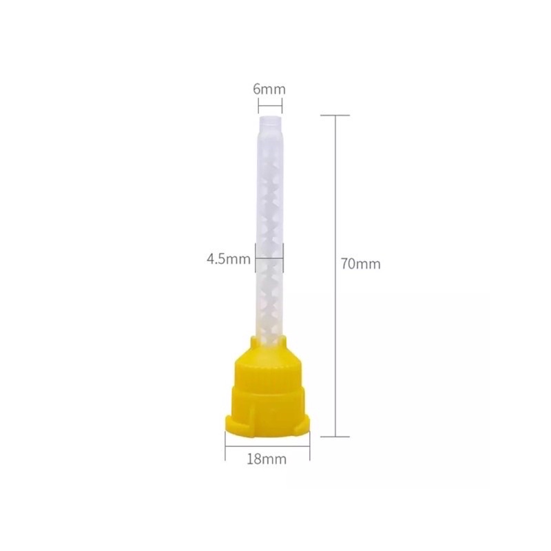 Jual mixing tip / mixing tip light body /dental mixing tip kuning ...