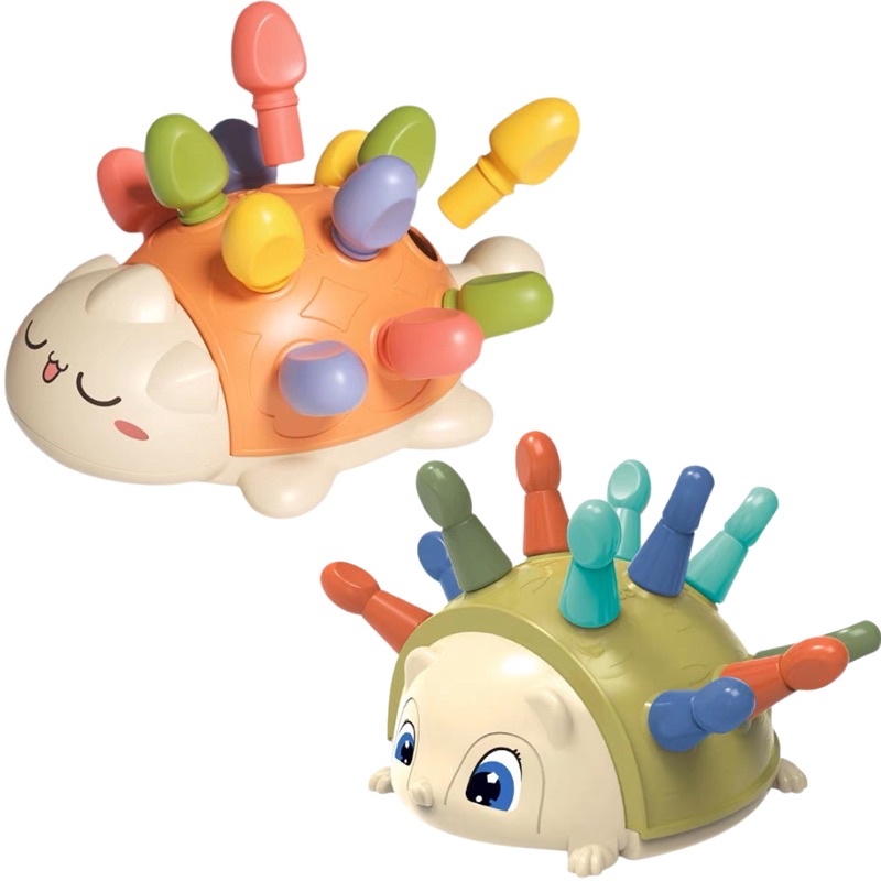 Jual hedgehog match puzzle plug in baby motoric toy mainan motorik ...