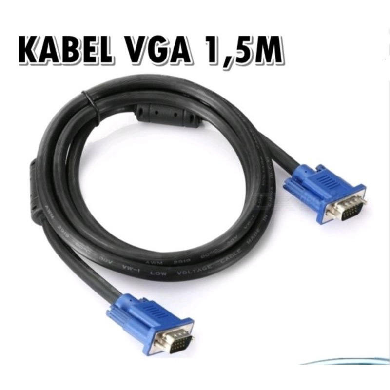 Jual kabel VGA 1,5meter | Shopee Indonesia