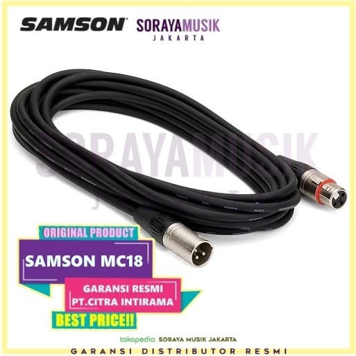 Jual SAMSON MC-18 (PIECE) MICROPHONE CABLE ORIGINAL | Shopee Indonesia