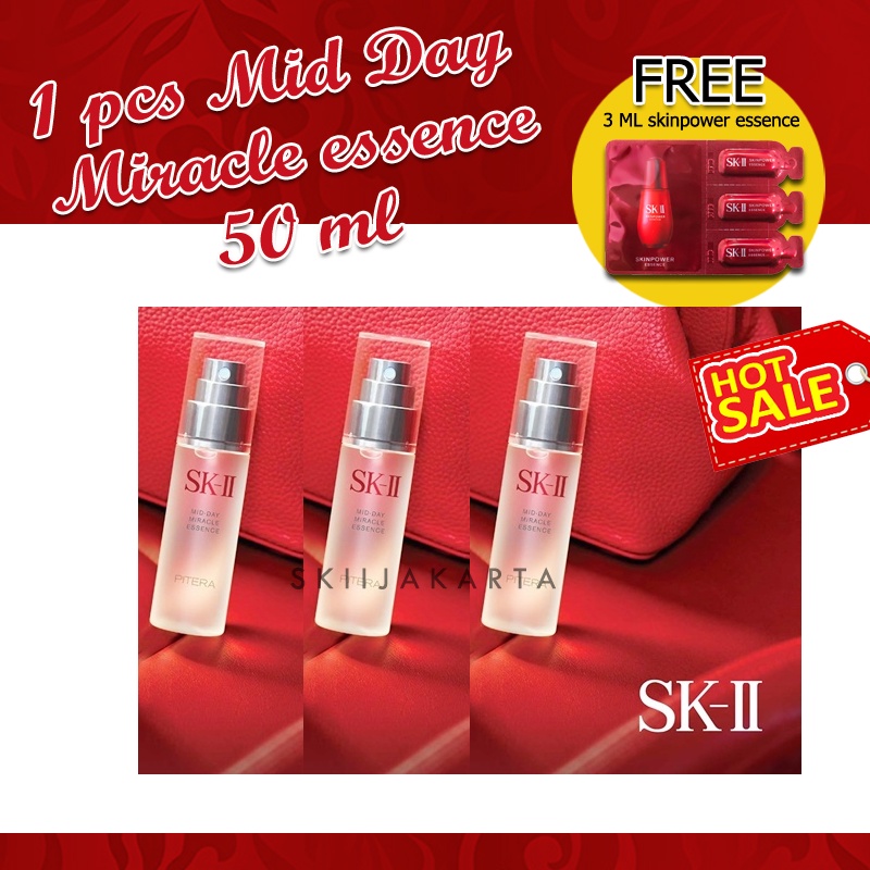Jual SK-II/SK2/SKII MID DAY MIRACLE ESSENCE 50 ML / FTE SPRAY | Shopee Indonesia