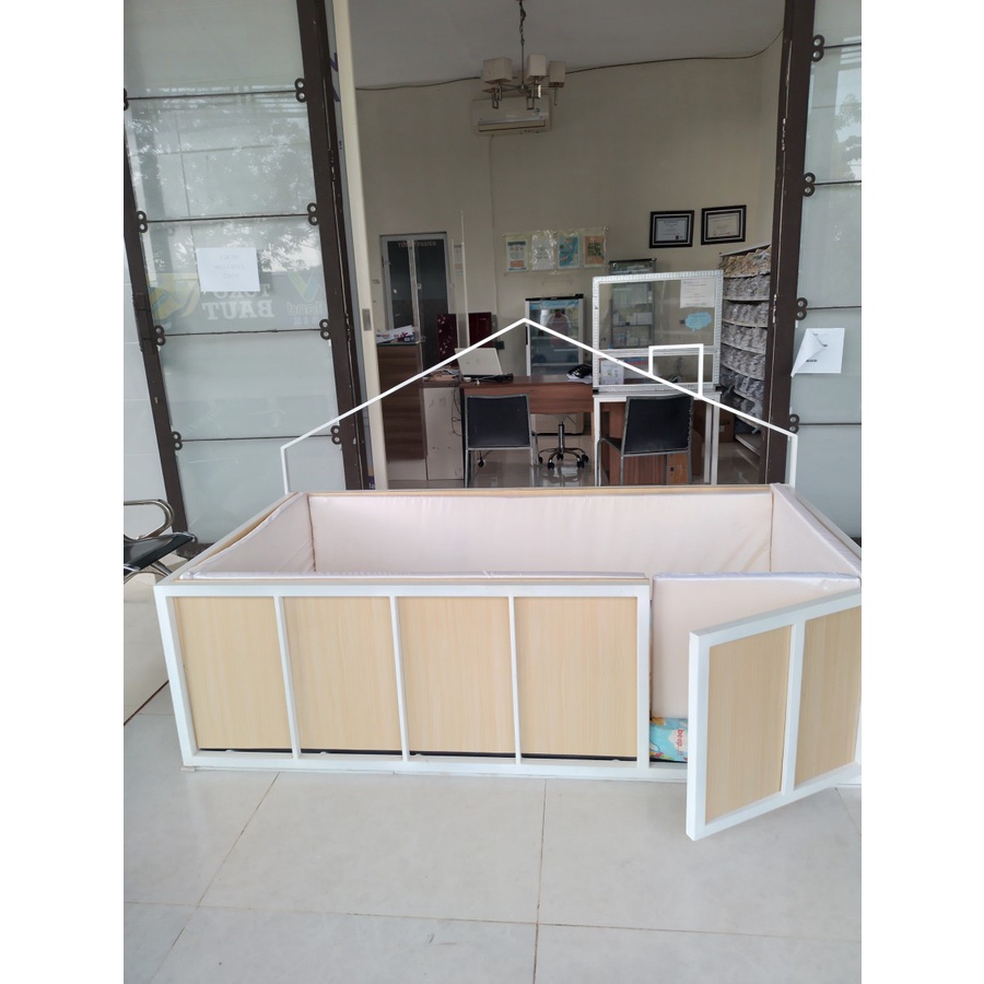 Jual Ranjang besi uk 117x217cm tinggi 60cm/Background+kasur+bumper ...