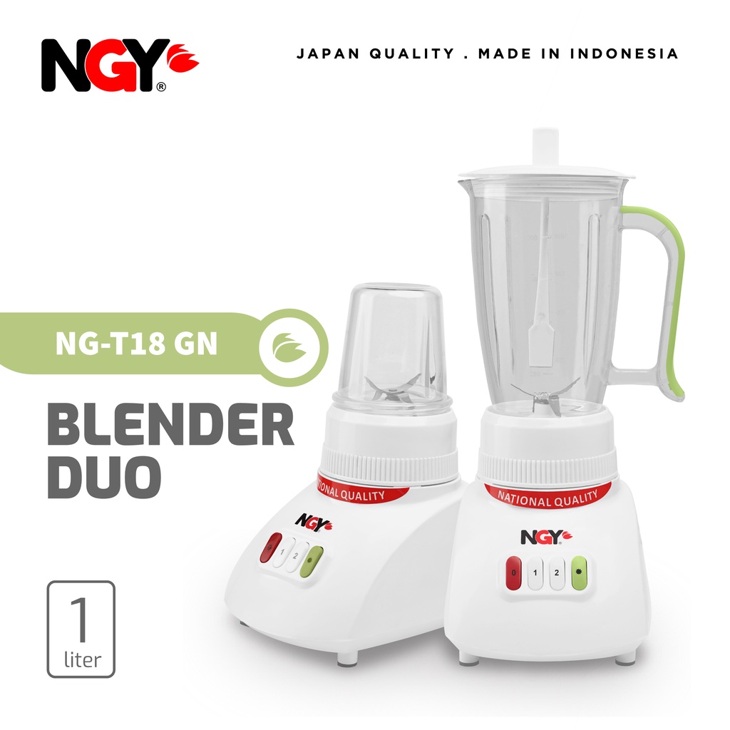 Jual NAGOYA Blender Plastik Duo 1L dan Wadah Gelas untuk Bumbu / Dry ...