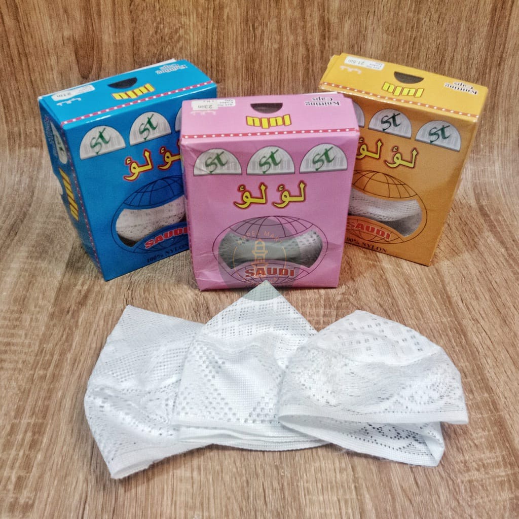 Jual (1 LUSIN) Peci Jaring Peci Murah Peci LULU Peci Jaring Putih Peci ...