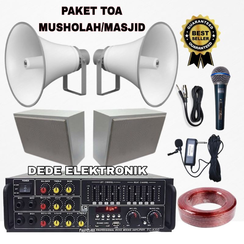Jual Paket Sound Speaker Toa Masjid/Mushola 2 outdoor 2 indoor (best ...