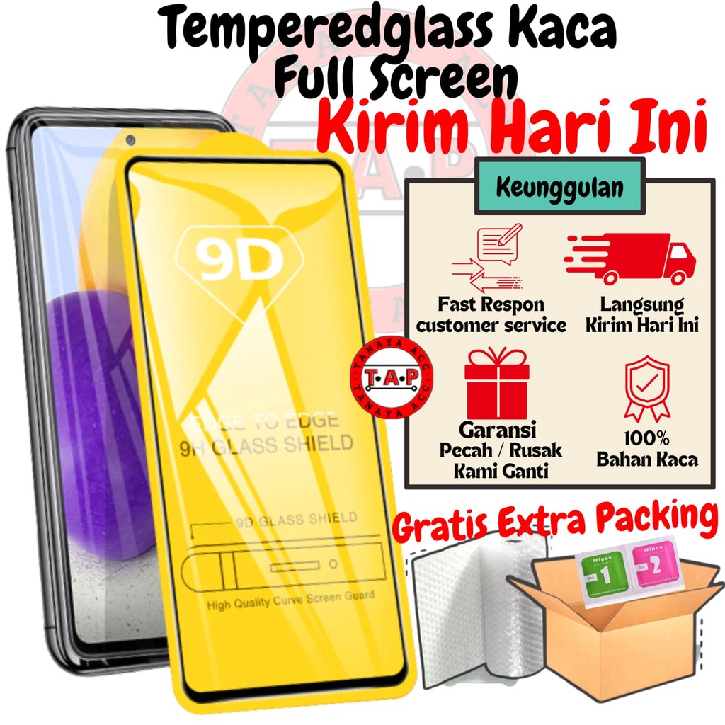 Jual GLASS KACA 9H 9D 10D 11D 21D 111D FULL SCREEN XIAOMI REDMI 4A 4X 5A 6A 7A 8A 9A 9C 9T A4 ...