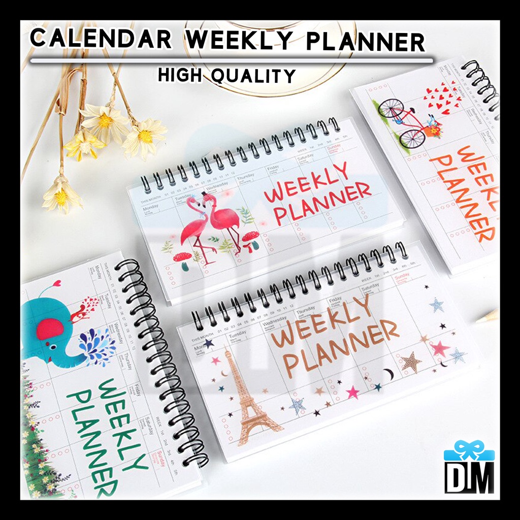 Jual Weekly Planner Calendar Kalender Harian Memo Notes Notebook ...