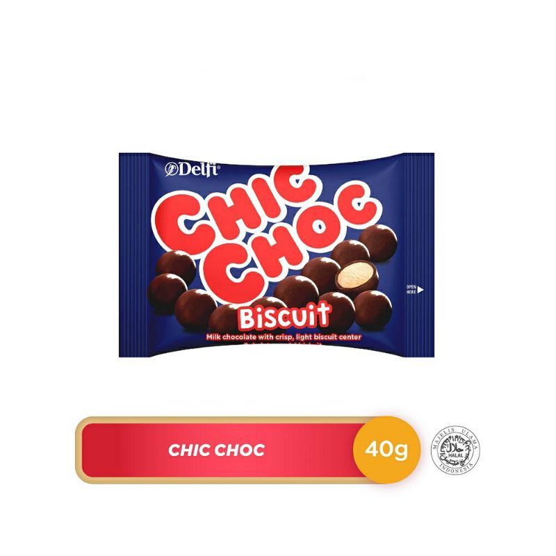 Jual Delfi Chic Choc 40 gr biscuit chocolate / coklat / cokelat susu ...