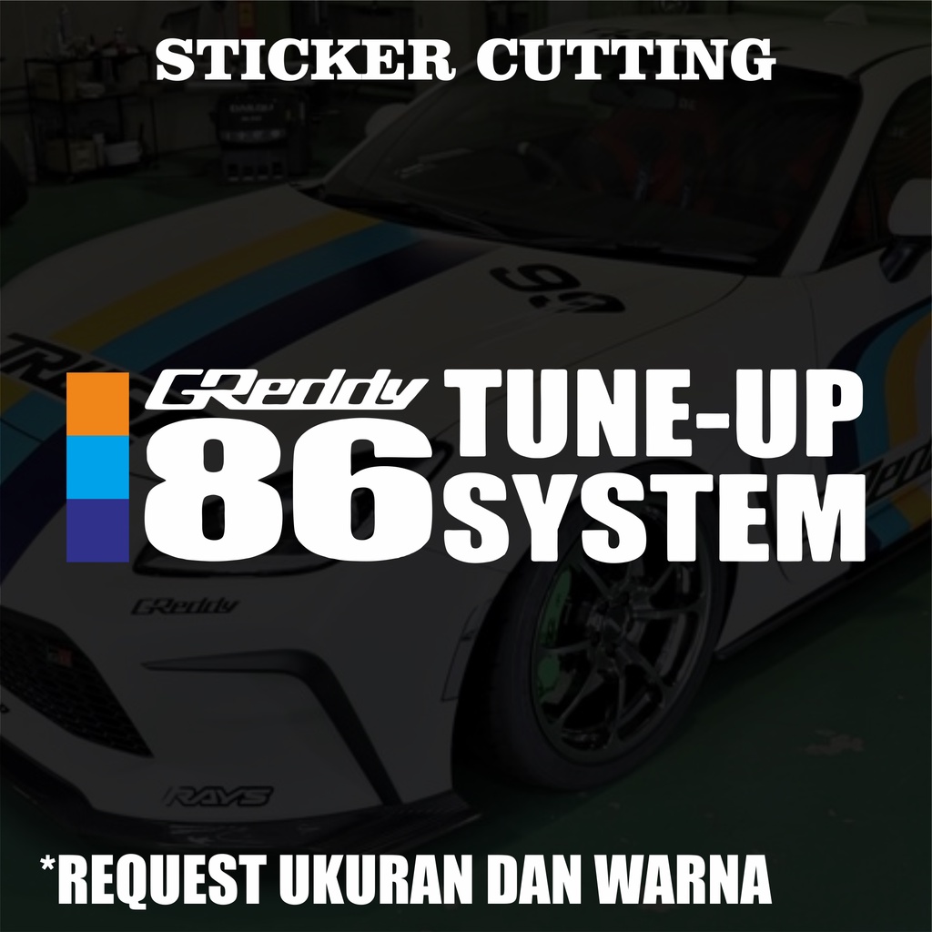 Jual Stiker Sticker Greddy 86 Tune Up System | Shopee Indonesia