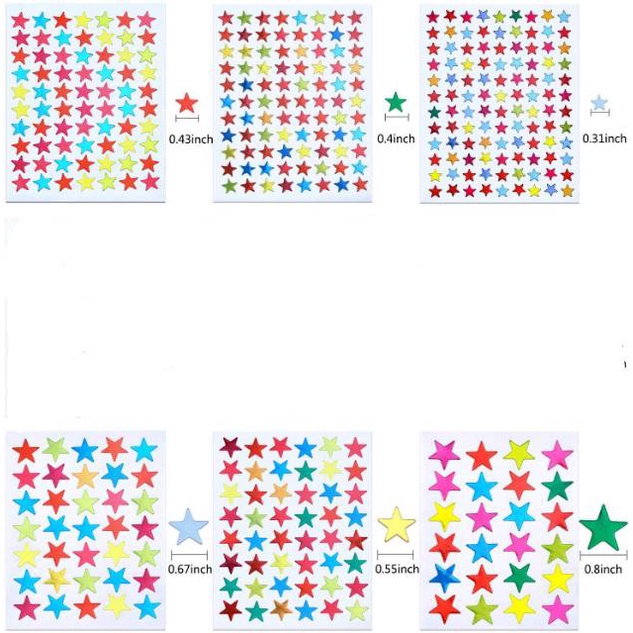 Jual Sticker Reward Bintang PER LEMBAR Stiker Reward Anak PAUD TK ...