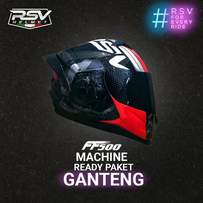 Jual Helm Full Face - Rsv Ff500 Machine - Paket Ganteng - Spoiler ...