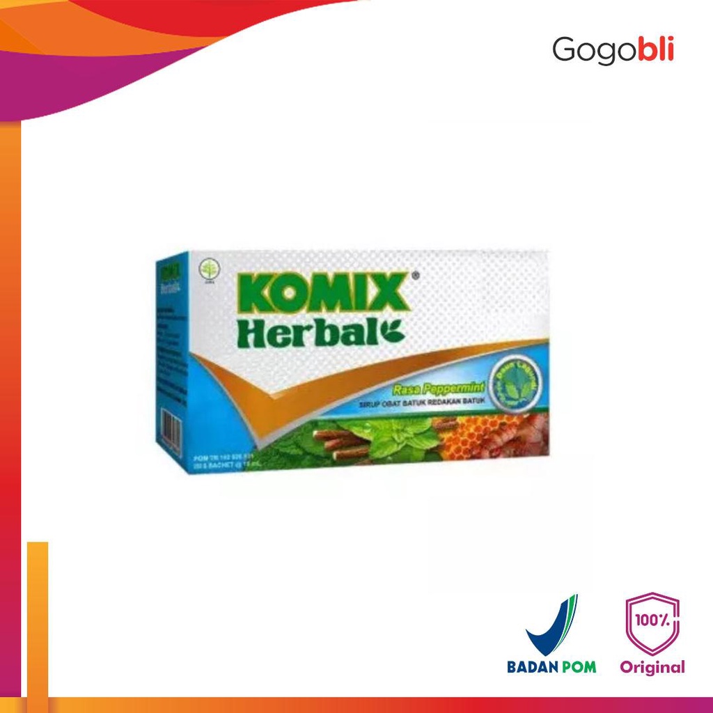 Jual Komix Herbal Peppermint 6 Sachet | Shopee Indonesia