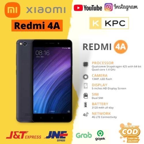 Jual [baru] "xiaomi redmi 4a ram 2gb rom 16gb | HP Xiaomi 4A new ...